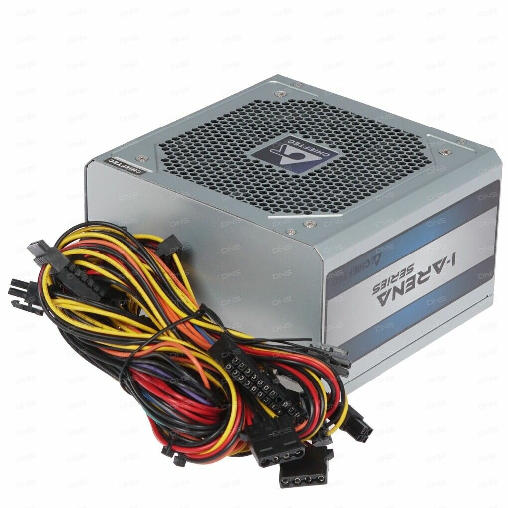 Блок питания Chieftec iARENA 700W (GPC-700S) серый - 700 Вт, ATX 20+4 пин, 4 pin + 4 pin CPU, 6 SATA, 2 x 6 pin PCI-E