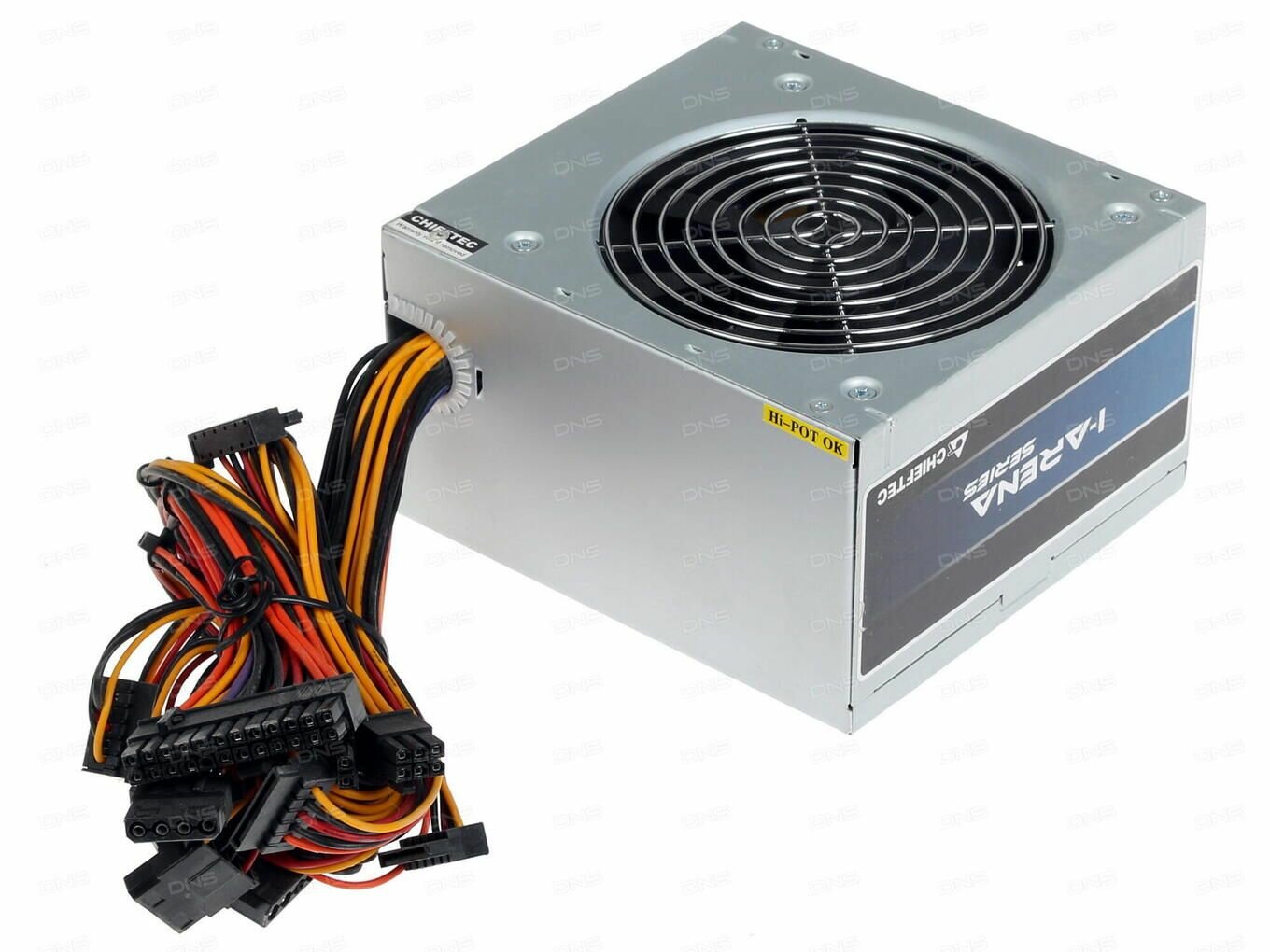 Блок питания Chieftec iARENA 450W (GPB-450S) серый - 450 Вт, ATX 20+4 пин, 4 pin CPU, 5 SATA, 1 x 6+2 pin PCI-E