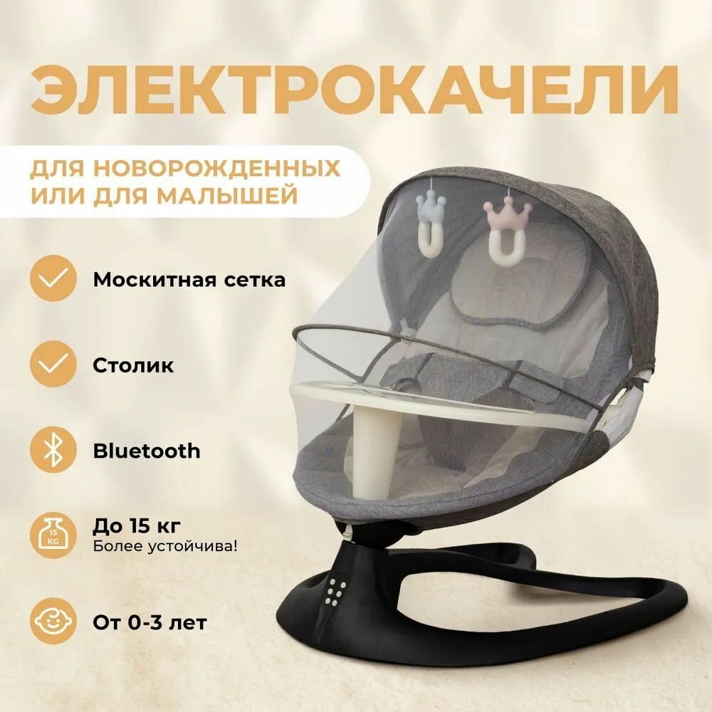 Электрокачели для новорожденного, 0-4 года