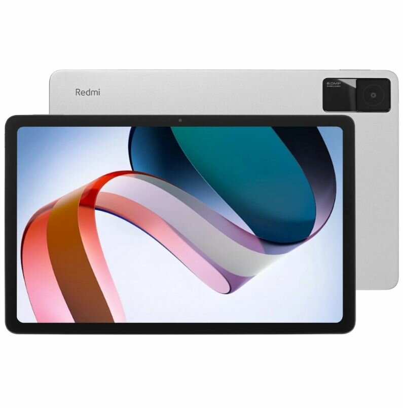 10,61" Планшет Redmi Pad Wi-Fi (Pad ) 128 ГБ серебристый - 2000x1200, IPS, 8x2,2 ГГц, 4 ГБ, 8000 мА*ч, Android 12. x