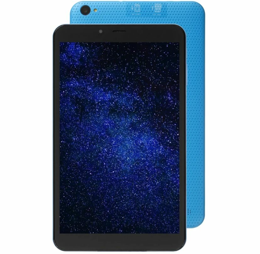 8" Планшет DEXP Ursus B38 3G (Ursus B38) 32 ГБ синий - 1280x800, IPS, 4x1,3 ГГц, 2 гб, 4000 мА*ч, Android 10. x
