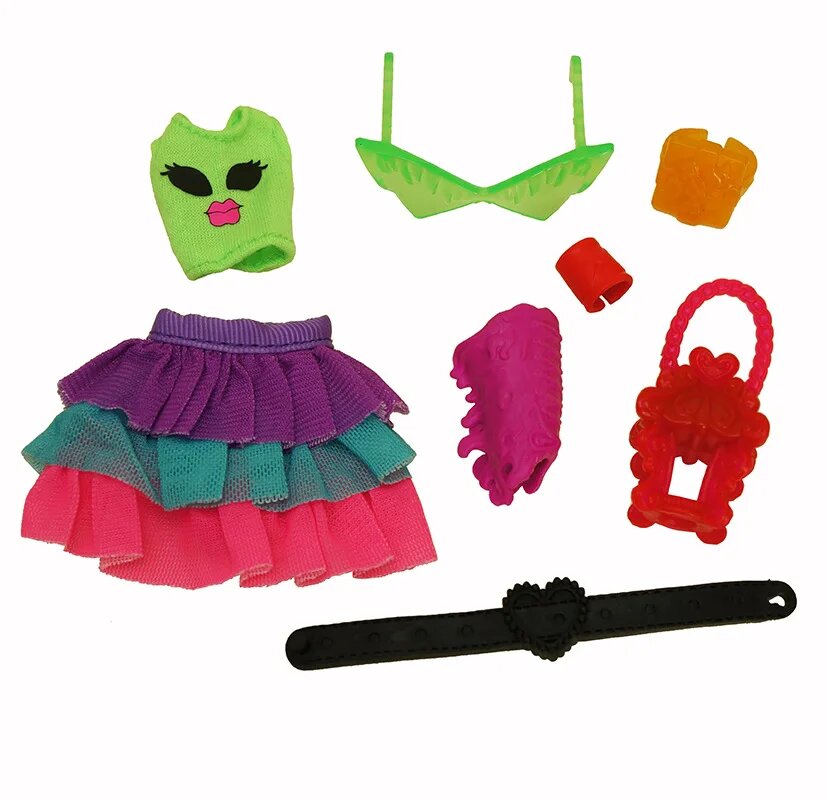 Аксессуары для кукол Monster High, набор NO.12, зеленый