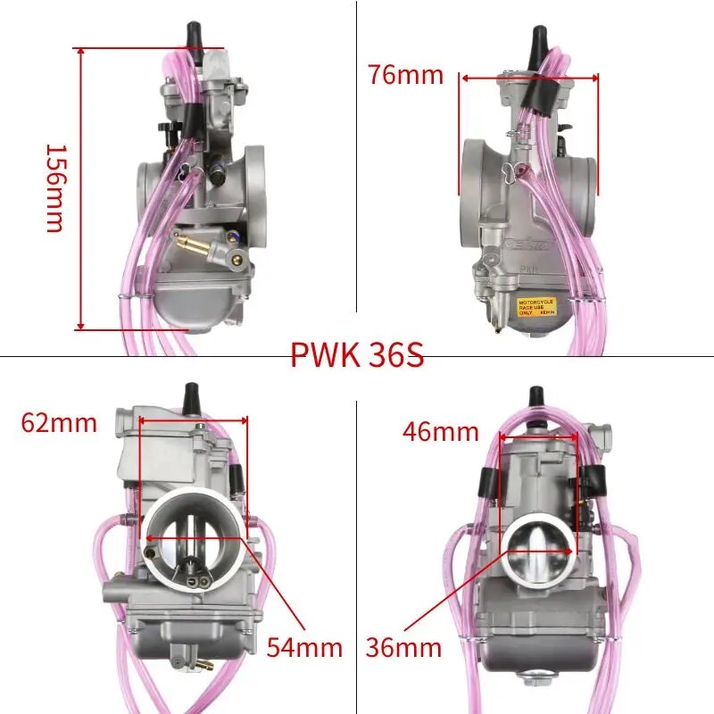 Карбюратор мотоцикла PWK36S PWK38S для Keihin Kawasaki Ktm 250exc TE250 SX125 YZ125 KX125 YZ250 UTV 125-300CC Air Striker Carb