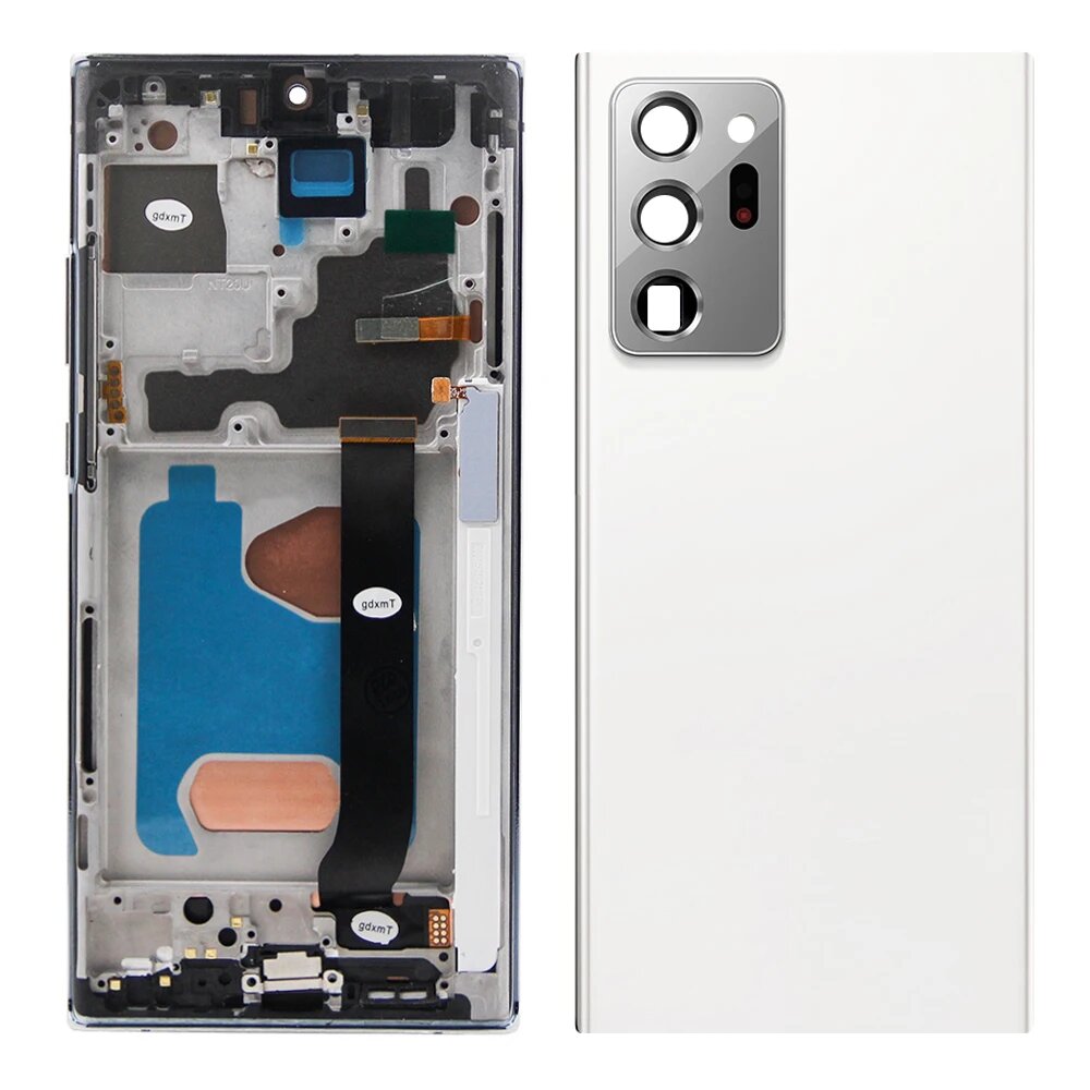100% протестированный дисплей note 20 ultra с рамкой, ЖК-дисплей для Samsung Galaxy Note 20 Ultra 5G N986B N985, дигитайзер сенсорного экрана в сборе Silver Frame Cover