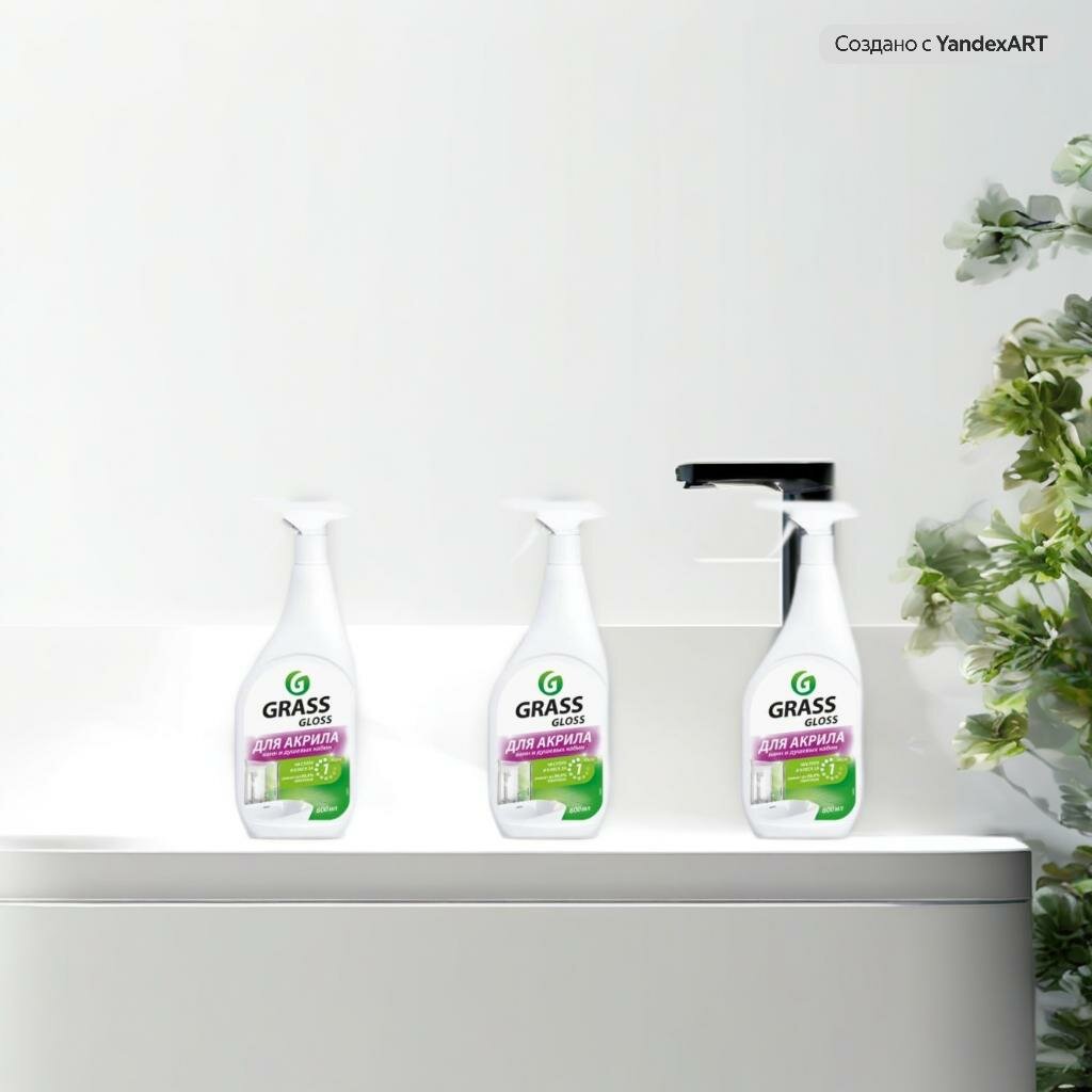 Средство чистящее для акриловых поверхностей Grass, 600 мл, 3 шт