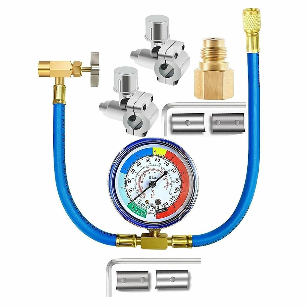 ПылесосыНабор инструментов для ремонта холодильного оборудования иглоукалывания кондиционера R134A R12 R22