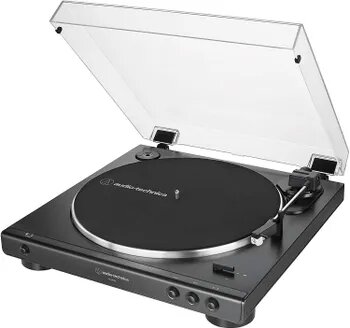 Виниловый проигрыватель AUDIO TECHNICA AT LP60X BK темно серый