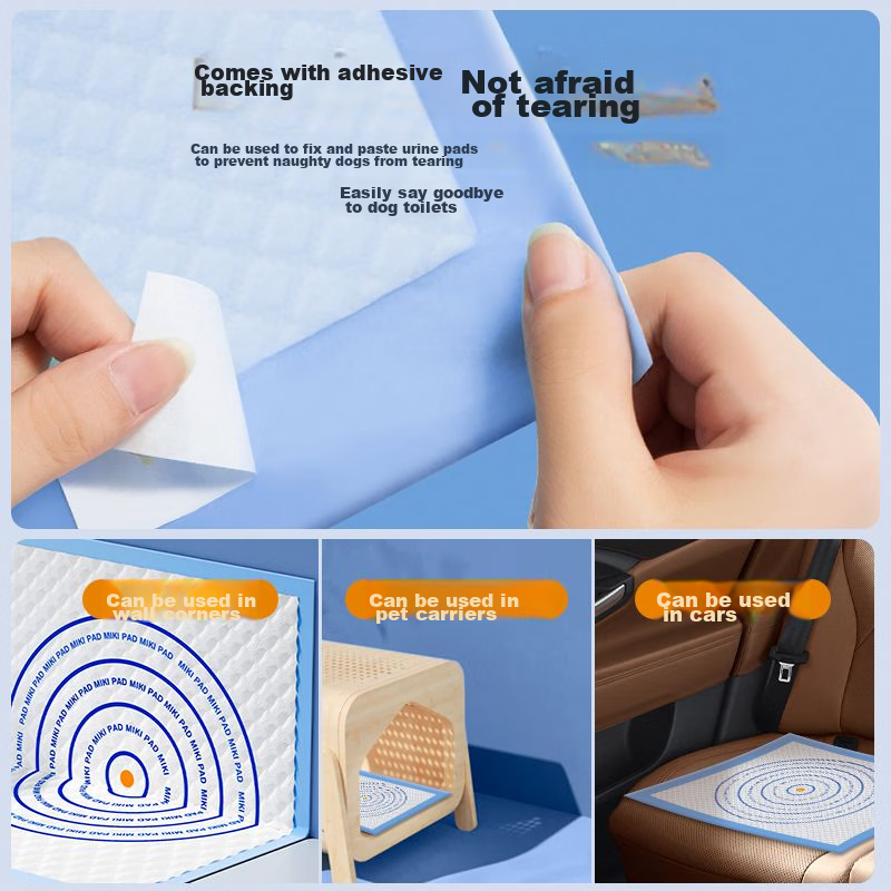 MIKI PAD Pet Pee Pads, Dog Pee Pads with Lure, Dog Diapers, Large Size, S-Size, 100 Pieces, 33*45cm