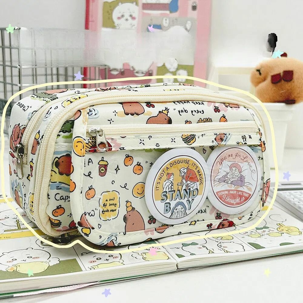 Корейские креативные студенческие канцелярские принадлежности, пенал