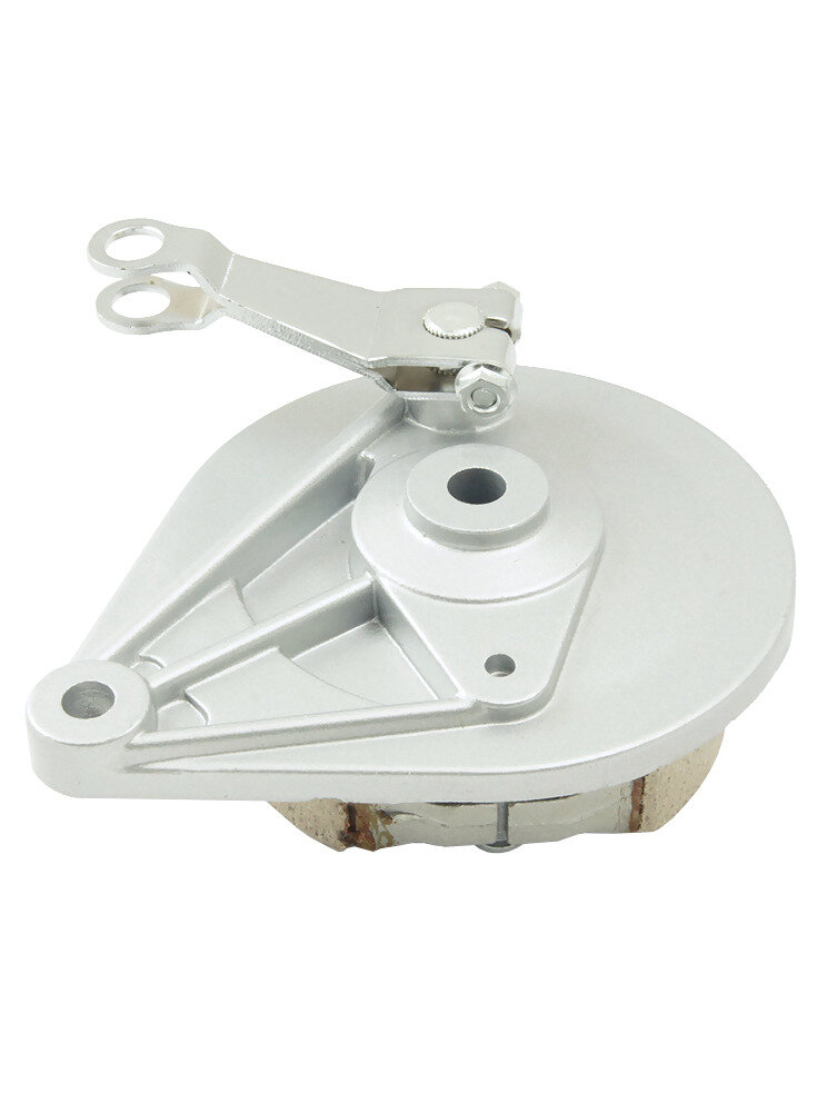 Суппорт заднего барабанного тормоза с колодками для мопеда Китаец DELTA (Дельта)