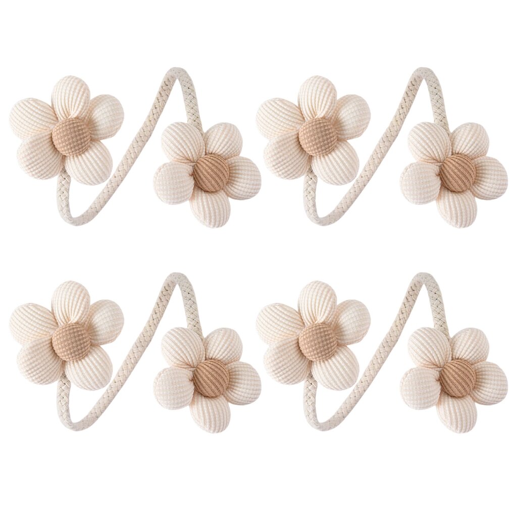 Зажимы для штор с цветочным узором