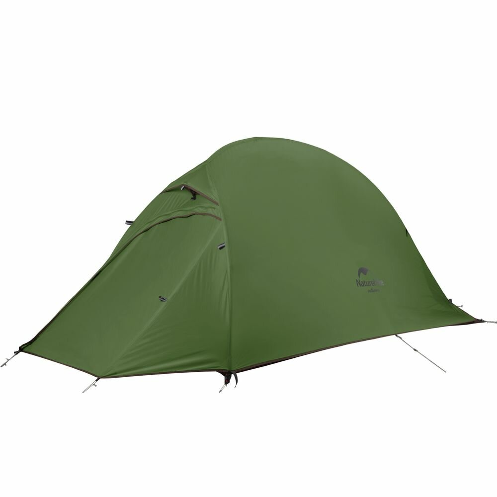 Палатка Naturehike Cloud up 1 20D NH18T010-T с футпринтом зеленая