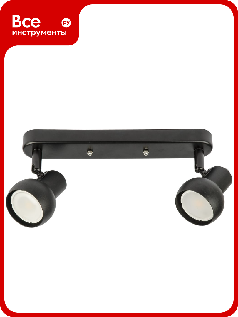 Декоративный накладной светильник Fametto dlc-s621 gu10x2 black UL-00009798 современный стиль, металлический корпус