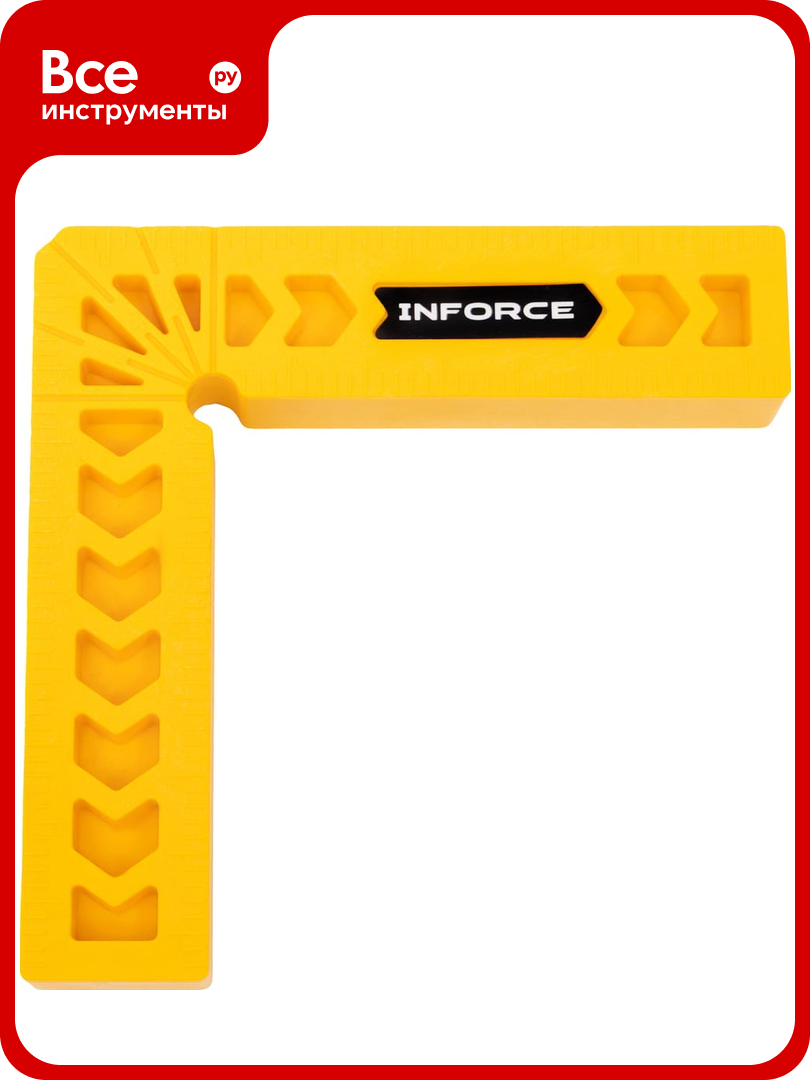 Прижимной угольник Inforce из полимера,-85 100x100, для столярных работ
