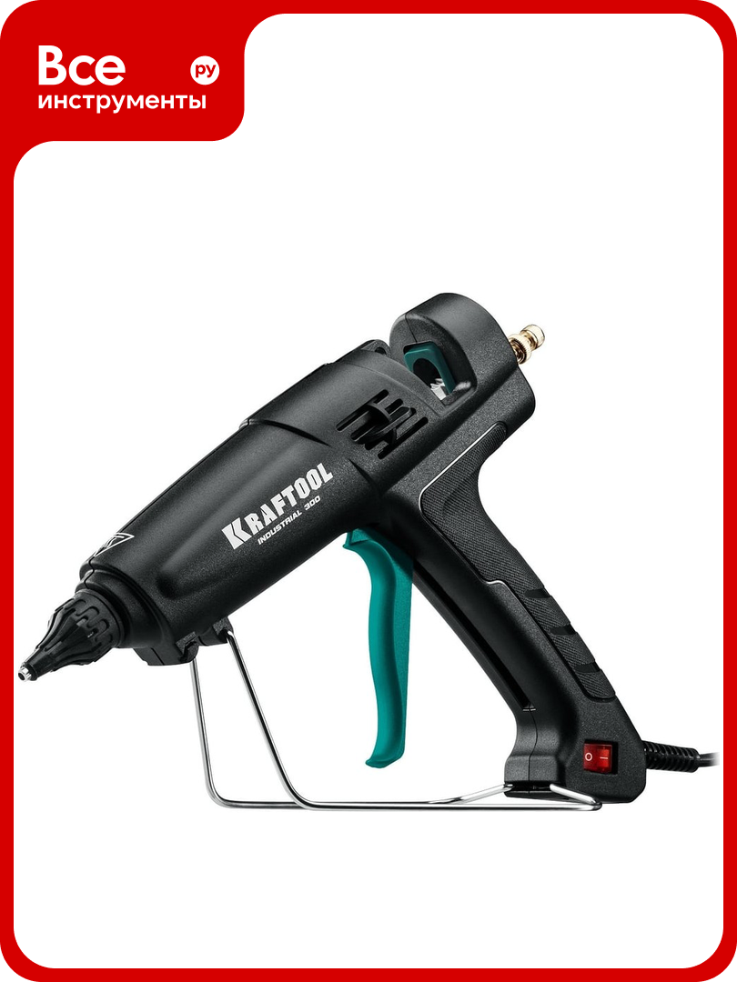 Электрический термоклеевой пистолет KRAFTOOL Industrial 300 06842, пластиковая, защищенная