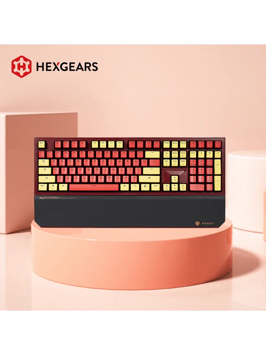 Механическая клавиатура HEXGEARS HXG-X5, беспроводная, подсветка, 108 клавиш