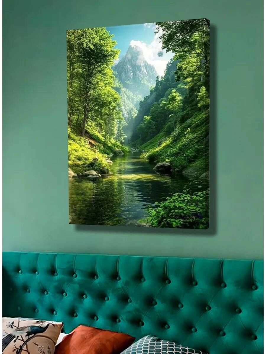 Картина Зеленая тишина интерьерная 30х40см 1шт.