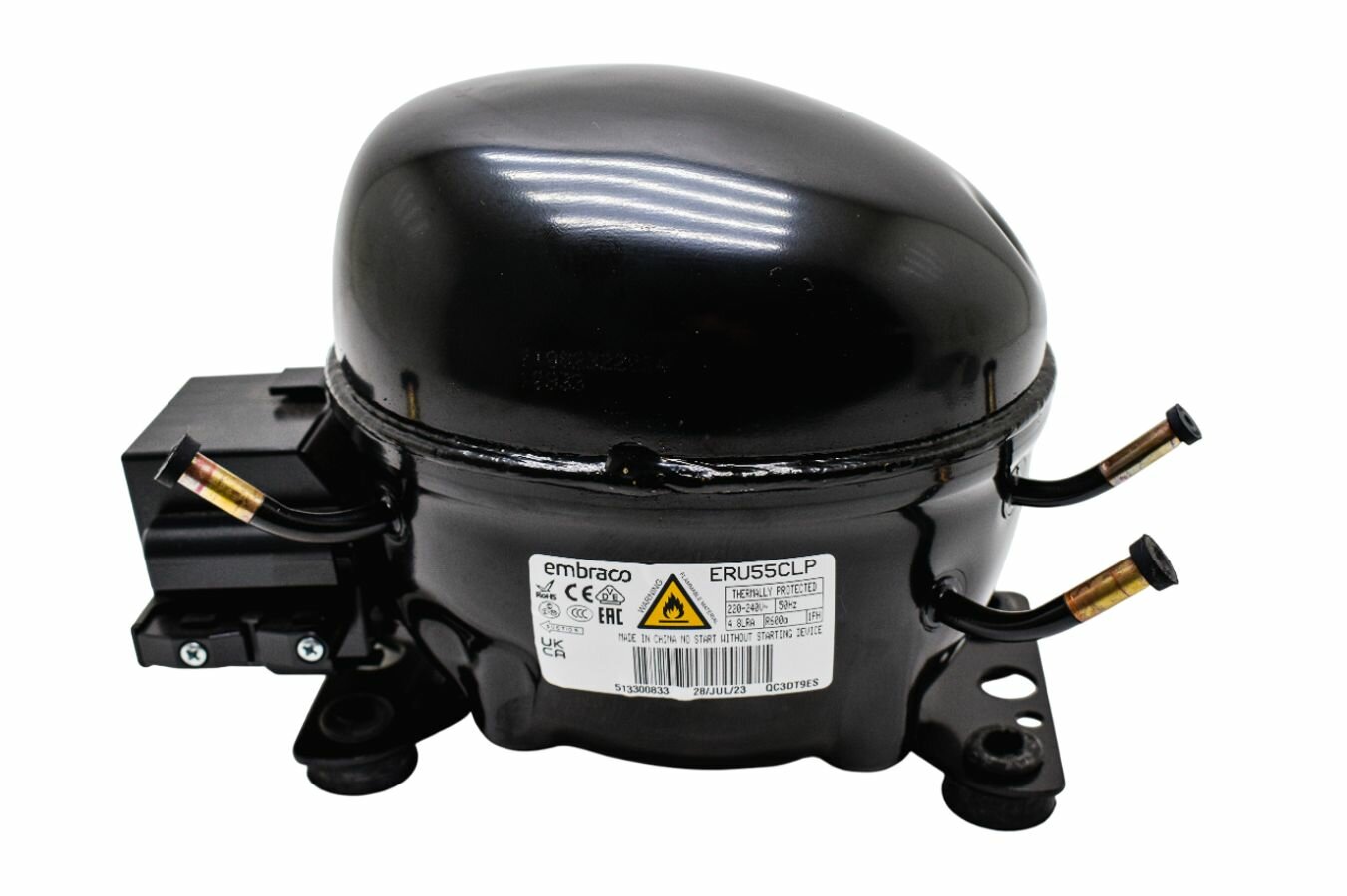 Компрессор для холодильника ERU55CLP Embraco 160W R600, ERU55CLP, EMT56CLP, EMX55CLC