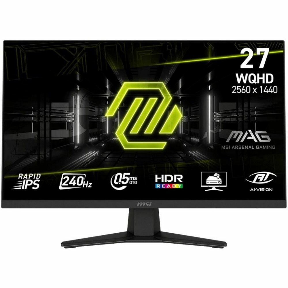 Монитор 27" MSI MAG 274QF X24 Rapid IPS, 2560x1440, 240Hz, 0,5ms, 250сd/m, 1000:1, HDR | 2xHDMI(2.0b), DP(1.2a) | InPSU, Vesa 100, Black