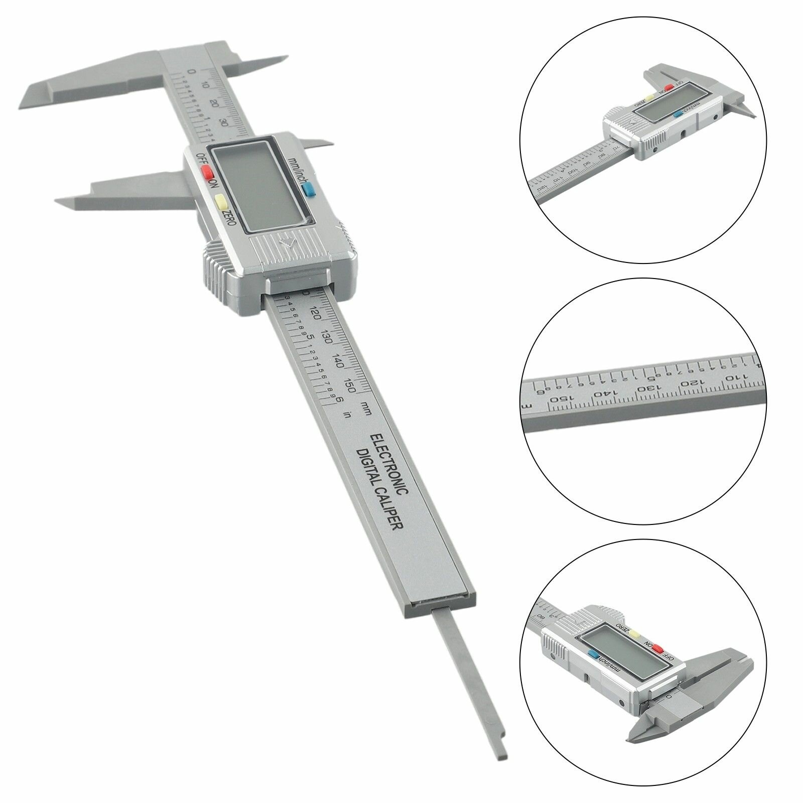 Цифровой штангенциркуль микрометр Электронная линейка измеритель 150 мм 6 дюймов