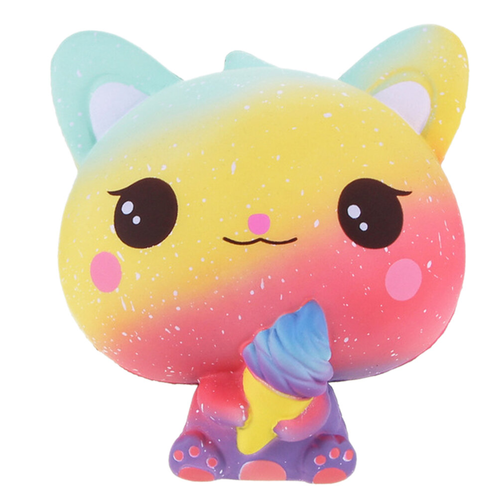 Мягкая игрушка-мороженое с медленным восстановлением, игрушка-мороженое, кошка, сжимаемая, антистресс, декомпрессионные игрушки для детей и взрослых