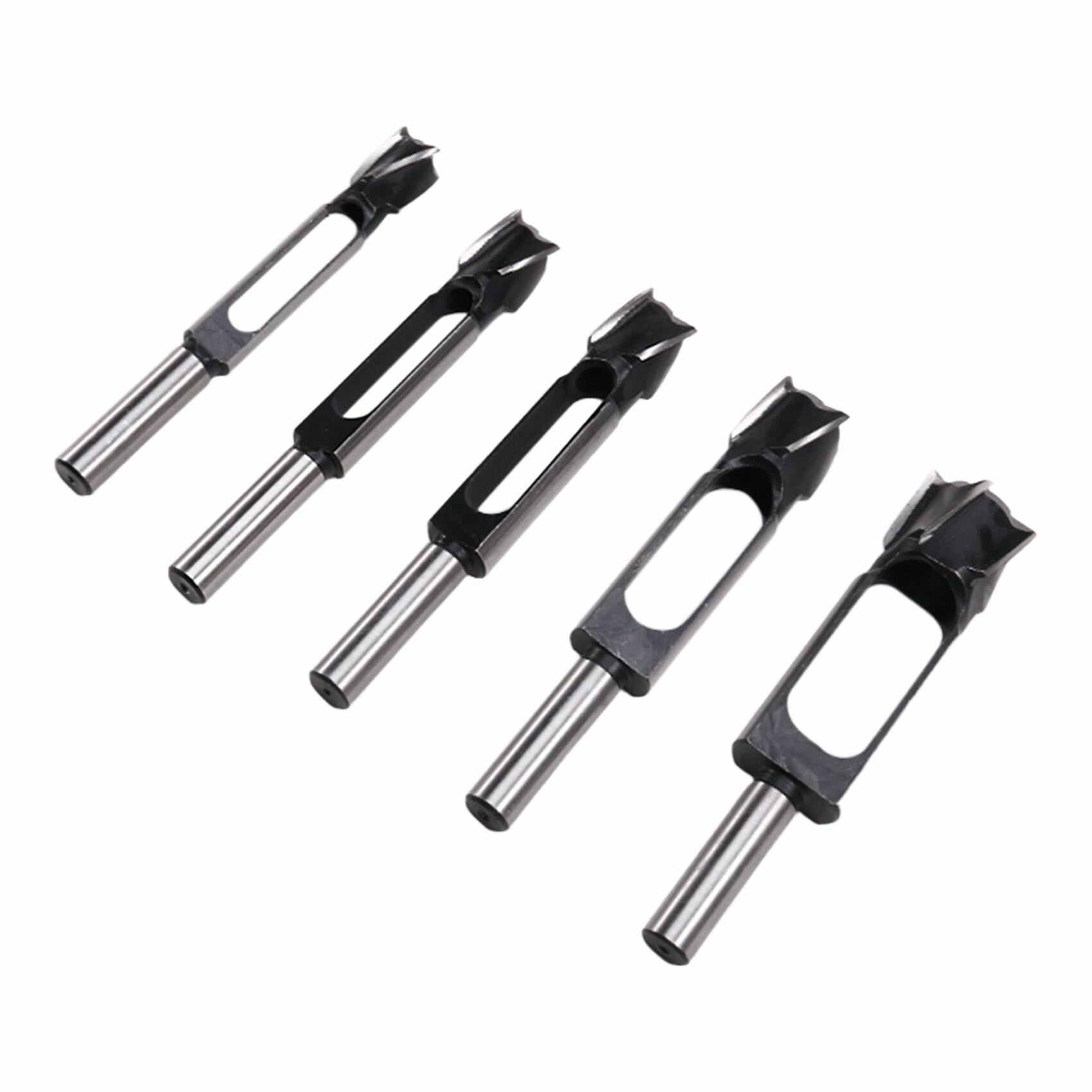 5 сверл по дереву 8-20 мм, круглый пруток из быстрорежущей стали