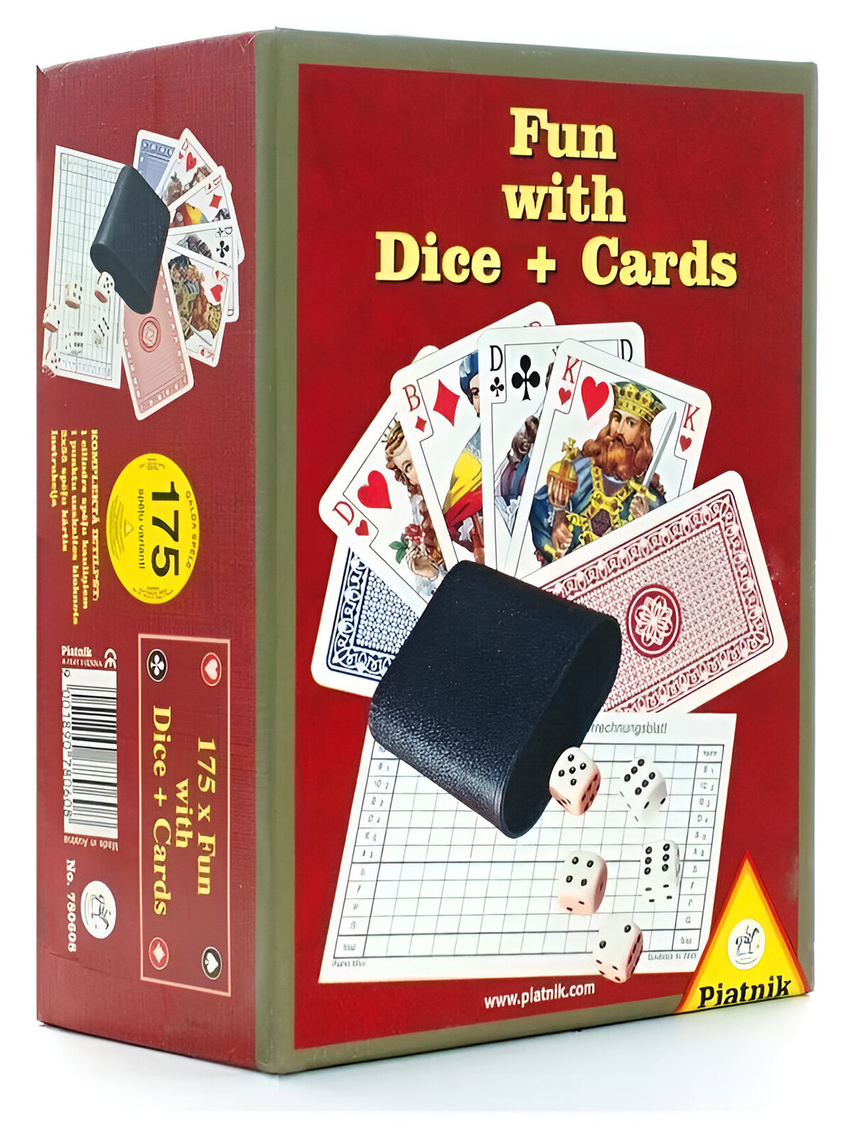 Набор настольных дорожных игр с картами и кубиками Piatnik 175 В 1