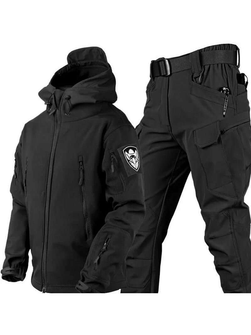 Утолщенный термокостюм из акульей кожи осень/зима