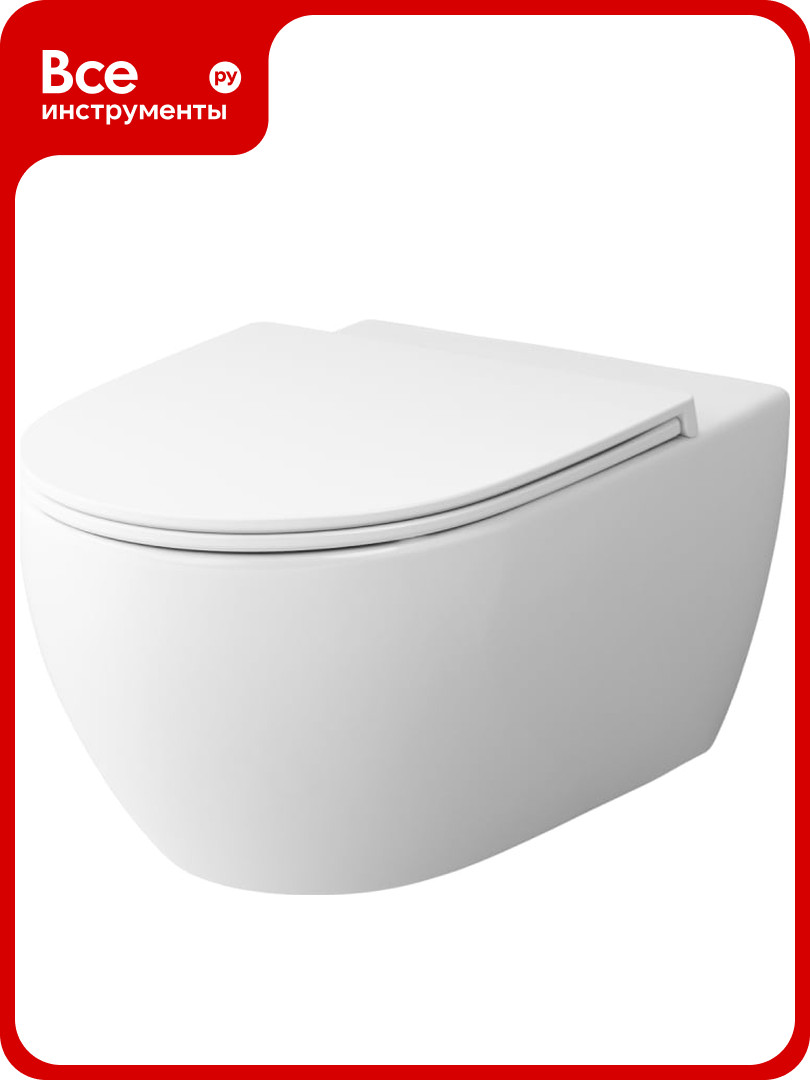 Подвесной унитаз AM.PM Awe, FlashClean, C111700WH, Идеально сбалансированные пропорции