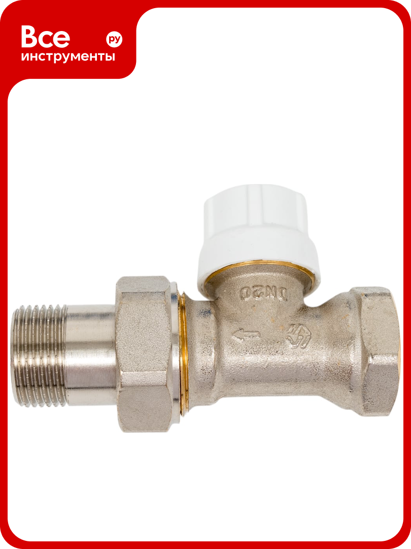 Термостатический клапан MVI прямой 3/4" TR.312.05, для автоматического или ручного регулирования расхода теплоносителя