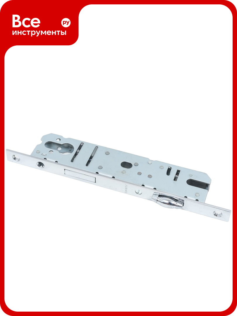 Дверной врезной замок ANBO (для ПВХ; м/о 92 мм; пл. 16 мм; д/м 25 мм; с роликовой защелкой) l4382 ANBO115125, пластик