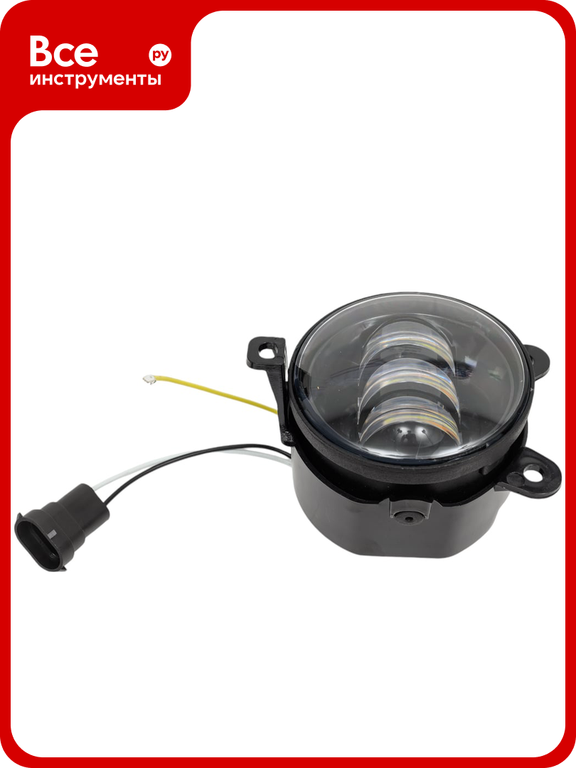 Фара рабочего света Nord-Yada 13Вт встраиваемая 3 диода 90х90х67, 2 режима