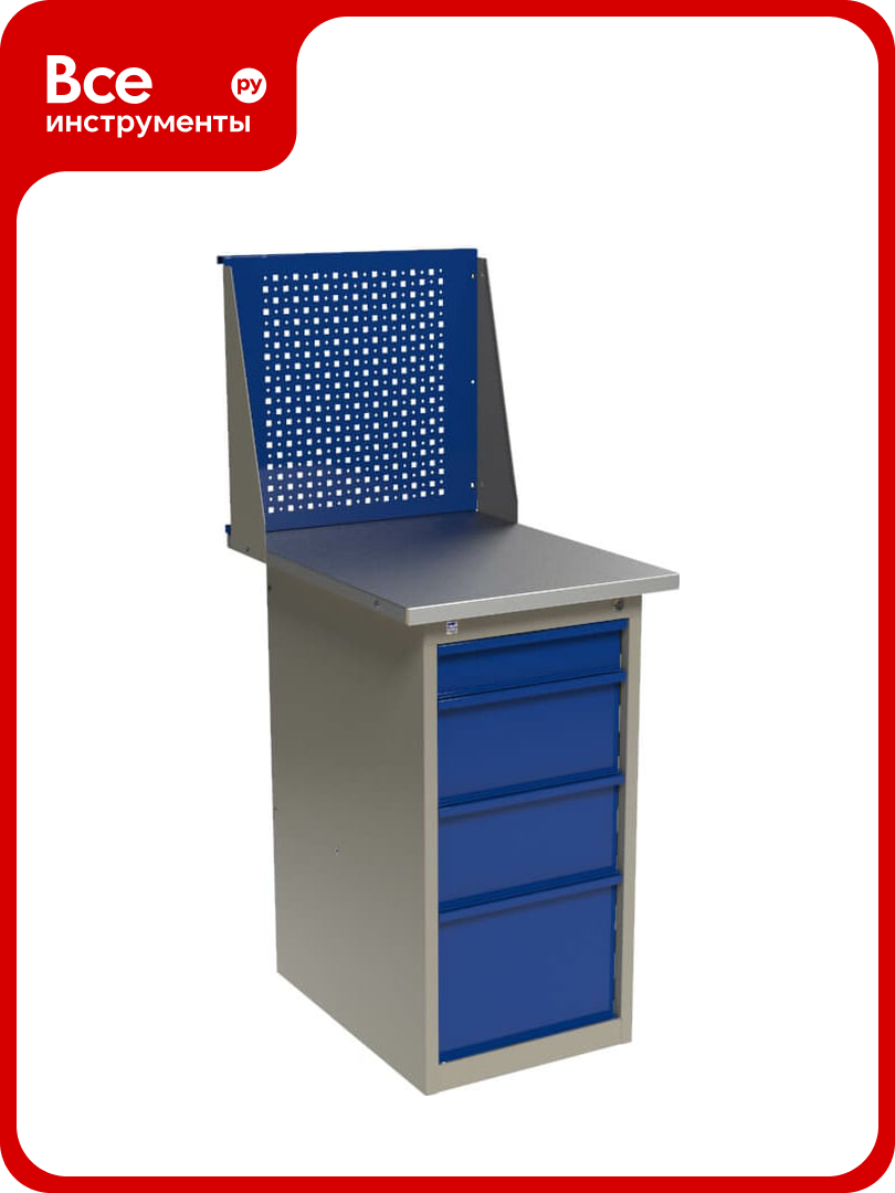 Слесарный металлический верстак-мини IRONMEBEL M-MML4C, 700×500, 150 кг, прочная стальная