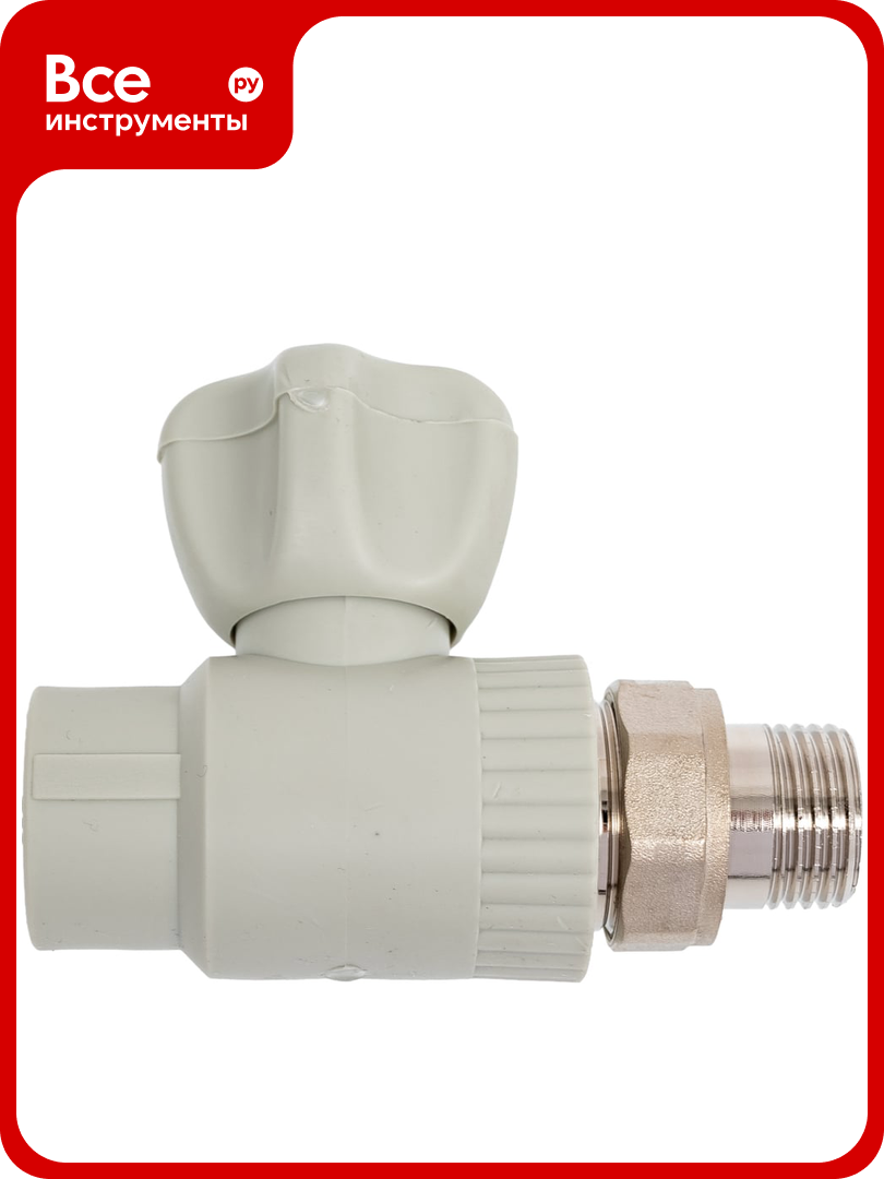 Крана шаровой для радиатора Damento прямой/2" серый 8732 20x1