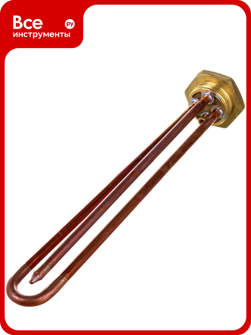 ТЭН MasterProf RDT, 1500W, 220V, резьбовой, под анод M6, медь ИС.210088