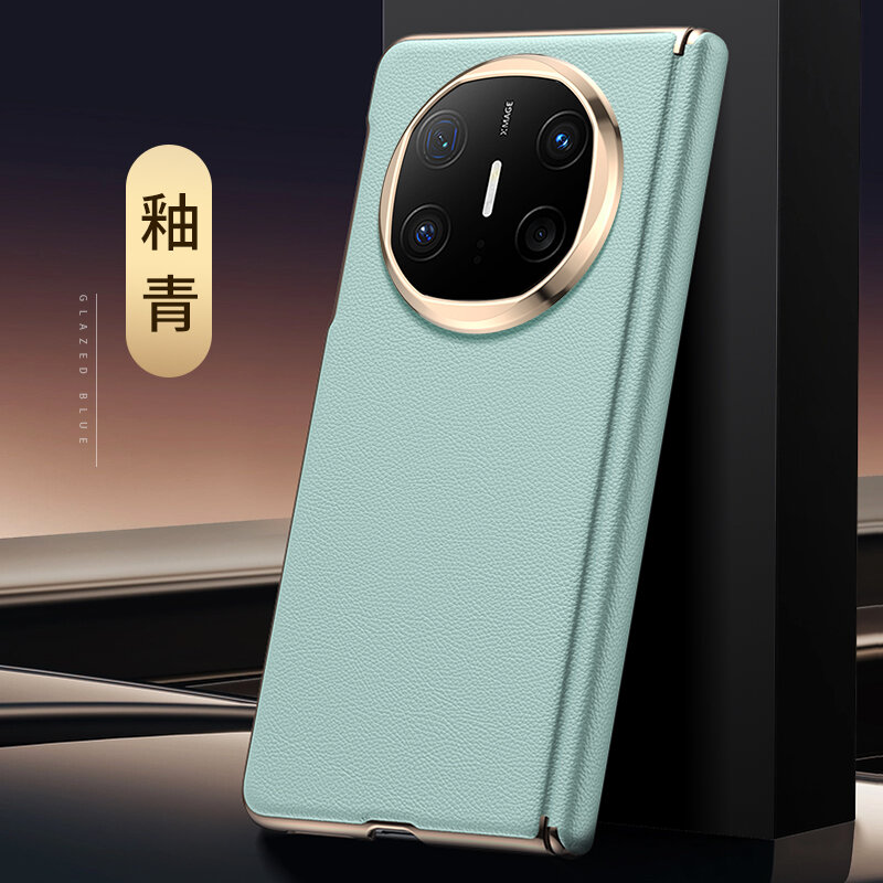 Чехол для Huawei Mate X6 / Хуавей Мейт X6, soft touch,360° Полная защита, чехол-кардиомонитор, искусственная кожа, поликарбонат (PC), MagSafe, защита камеры, ударопрочный, усиленные углы