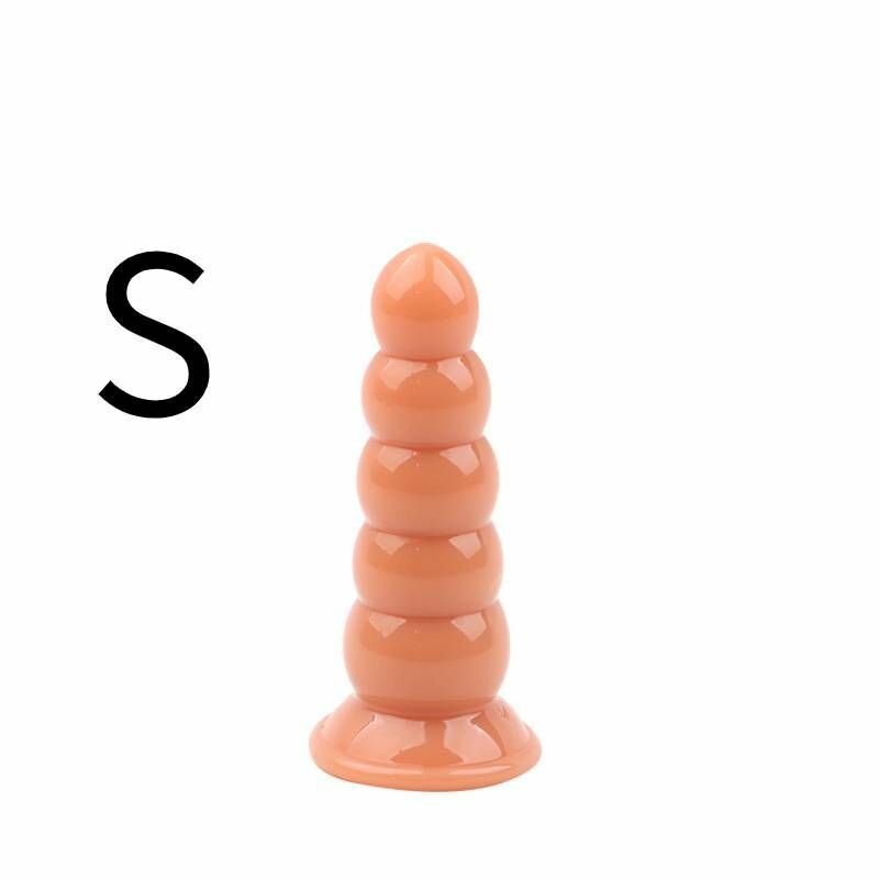 Длинные толстые анальные шарики с присоской массажер простаты, стимулятор точки G, анальный тренажер для мужчин, женщин и пар (5 шариков)