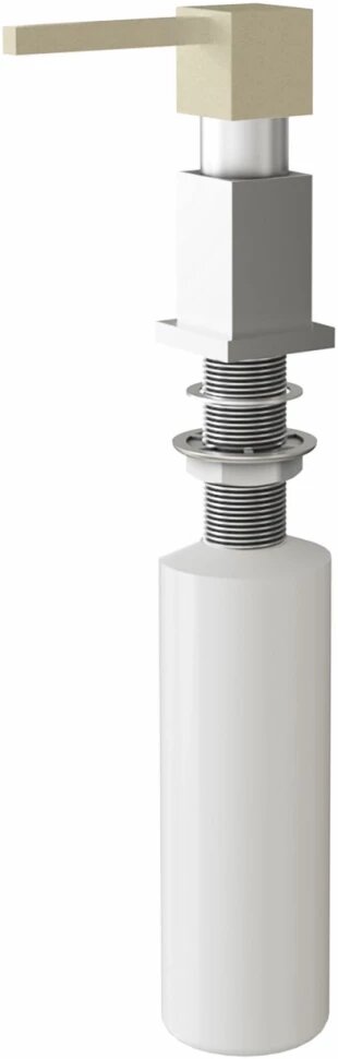 Дозатор для жидкого мыла Florentina Квадро 703.726.0000.202 300 мл, встраиваемый, для кухни, нержавеющая сталь/шампань