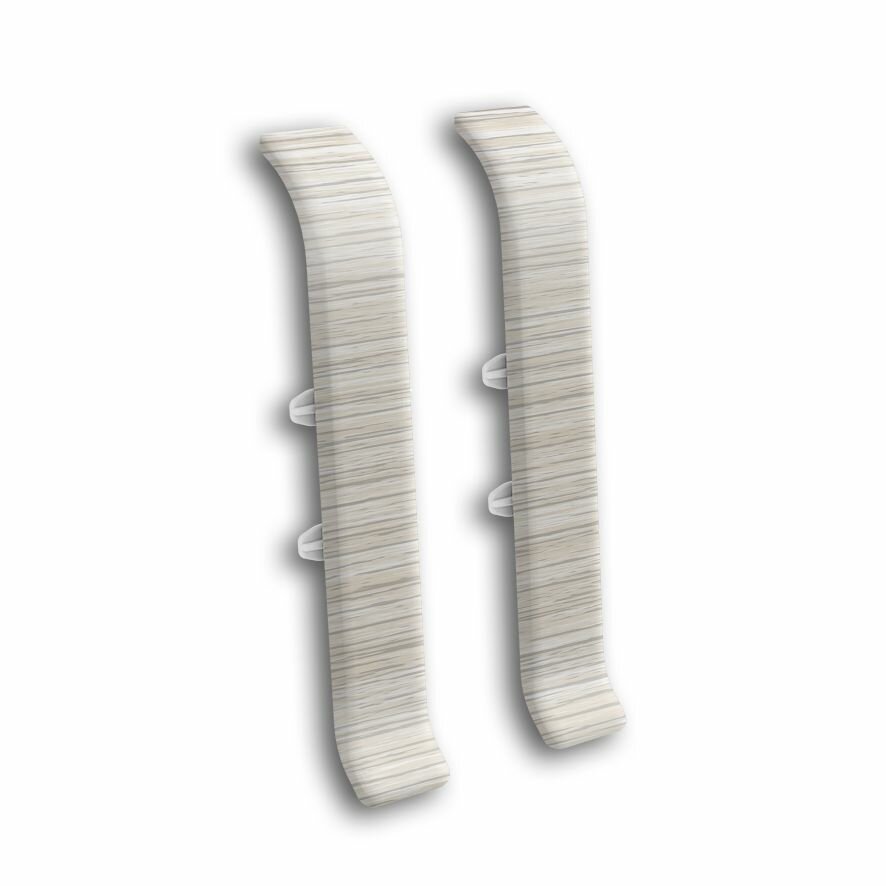 Соединитель для плинтуса IDEAL Классик 85мм - 252 Ясень белый, 2шт