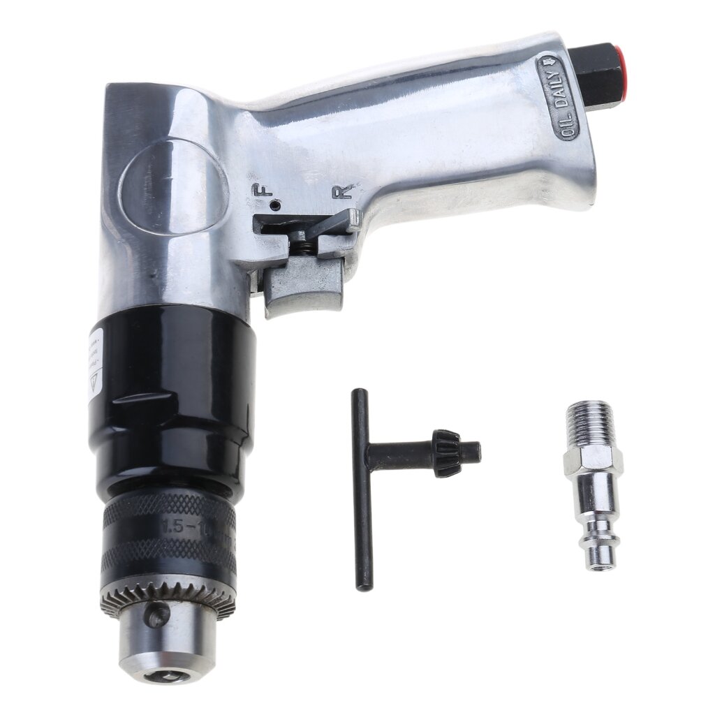 Угловые дрели Силовой правый пневматический сверлильный пистолет Реверсивная пневматическая дрель 1800 об/мин Положительное и отрицательное шлифование Пиление