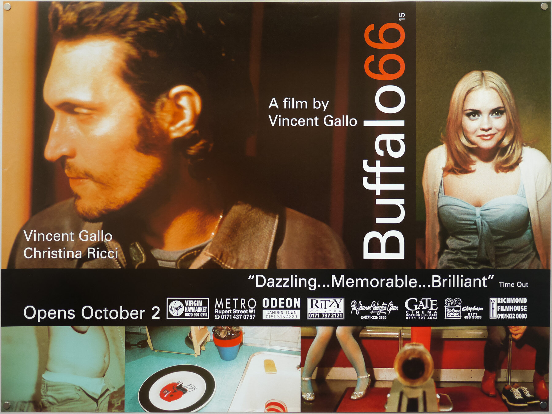 Плакат, постер Буффало 66 (Buffalo 66 1998) на бумаге, размер 30х42см