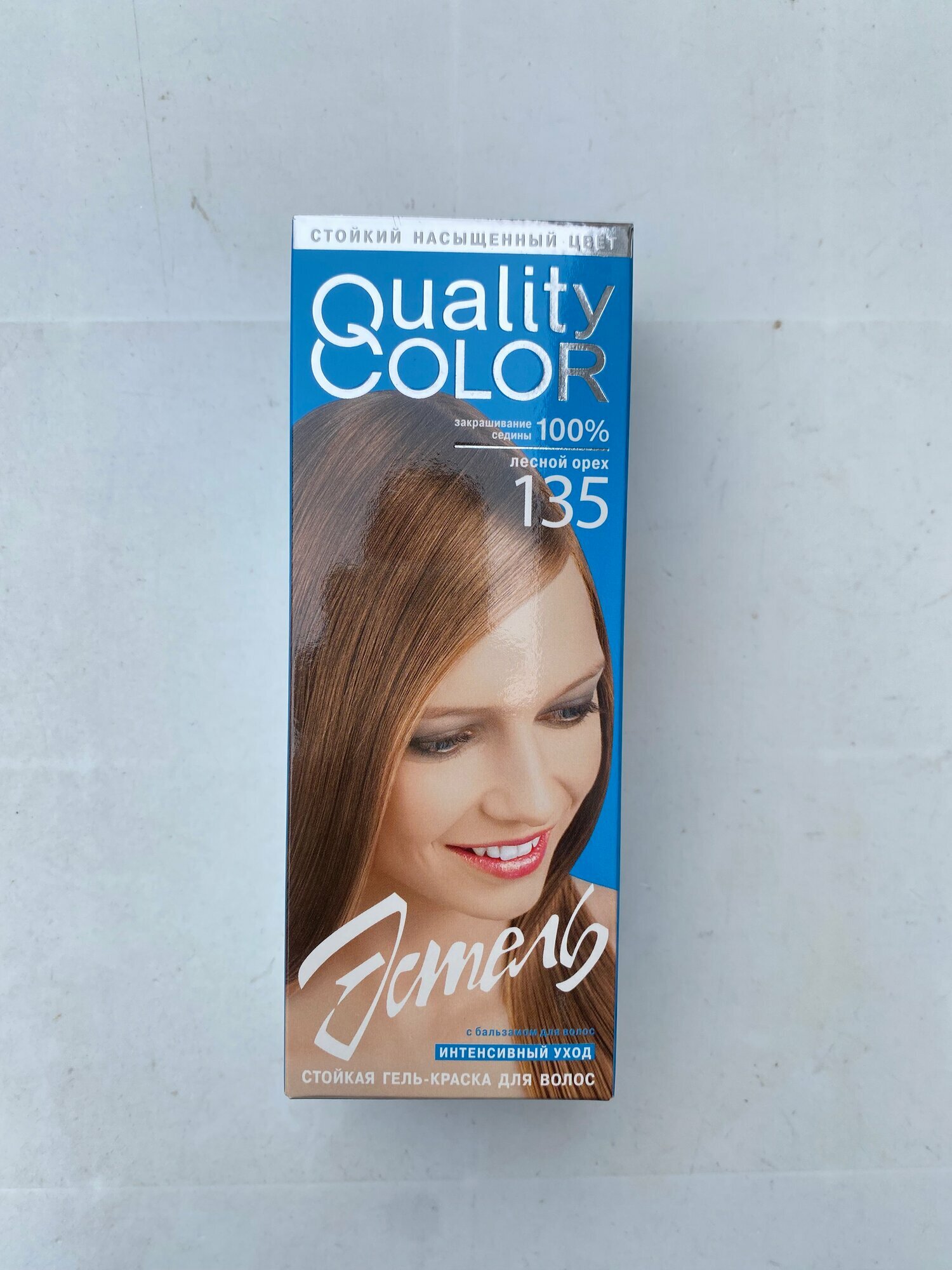 Гель-краска для волос Quality Color №135 лесной орех