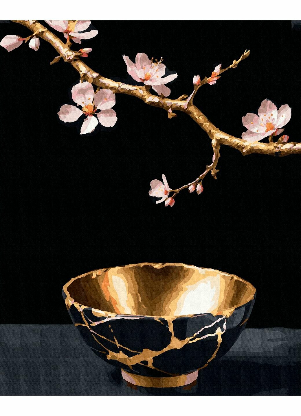 Картина по номерам 40x50 см поталь Японский сюжет 1