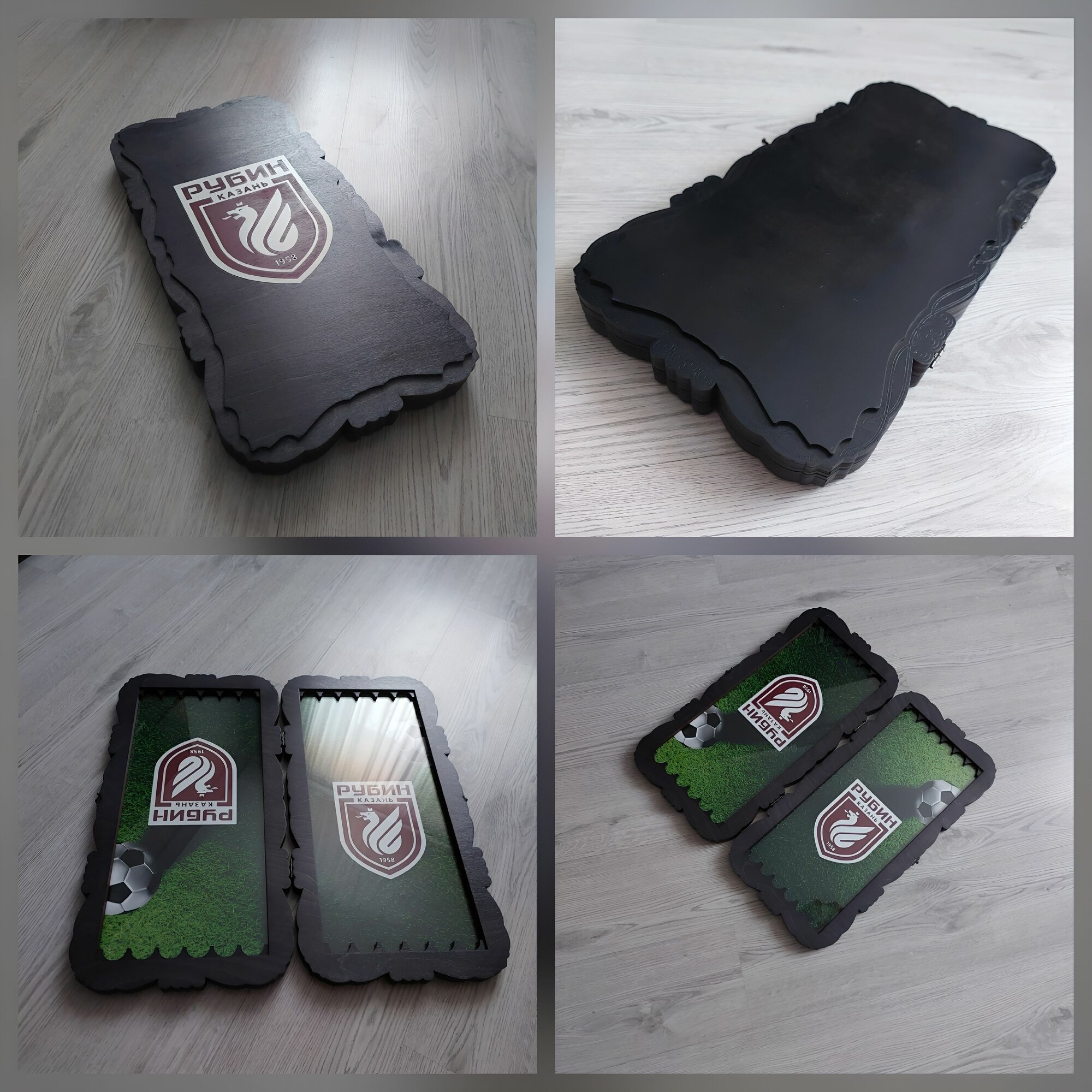 Нарды со стеклом Рубин