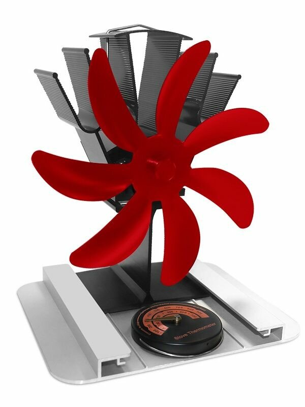 Каминный обогреватель/Вентилятор для дровяной Печной с 7 лопастей-Тепловентилятор на камин для повышения КПД печи