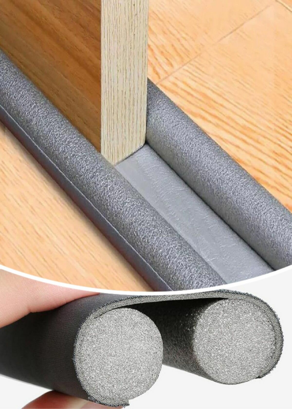 Пороговая лента для двери, уплотнитель под дверью, защита от сквозняков, звукоизоляционная лента, серая