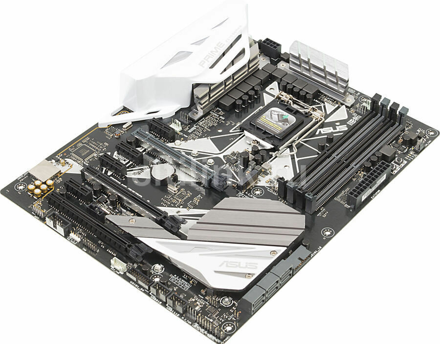 Материнская плата ASUS PRIME Z370-A (PRIME Z370-A) - LGA 1151v2, Intel Z370, 4хDDR4-4000 МГц, 3хPCI-Ex16, 2хM.2, ATX