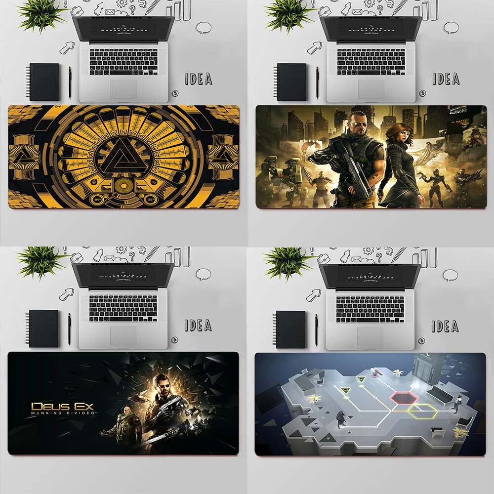 Deus Ex игровой коврик для мыши большой коврик для мыши ПК геймер компьютерный коврик для мыши большой коврик для мыши силиконовый ковер коврик для клавиатуры настольный коврик Mause Pad, A18, LockEdge700x300x3mm