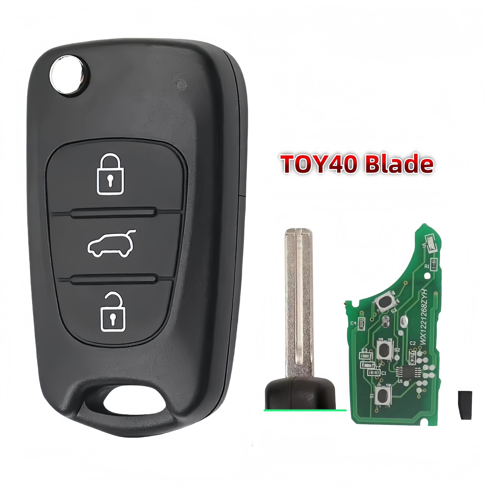 XJMYNB 433 МГц ID46 Чип-откидной дистанционный ключ от автомобиля для Hyundai I20 I30 IX35 I35 Accent Solaris Elantra Picanto Kia K2 K5 Sportage TOY40 Blade