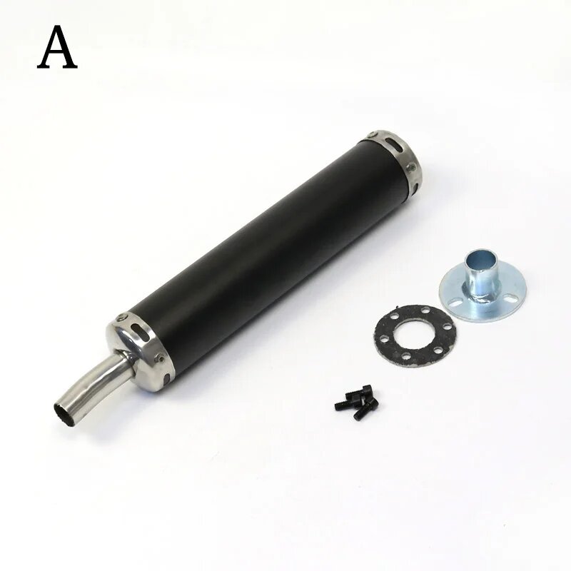 7 цветов 50-250 куб. См Универсальный мотоциклетный гоночный выхлопной глушитель бесшумный Глушитель 2-тактный выхлопной глушитель для мотоцикла, Черный